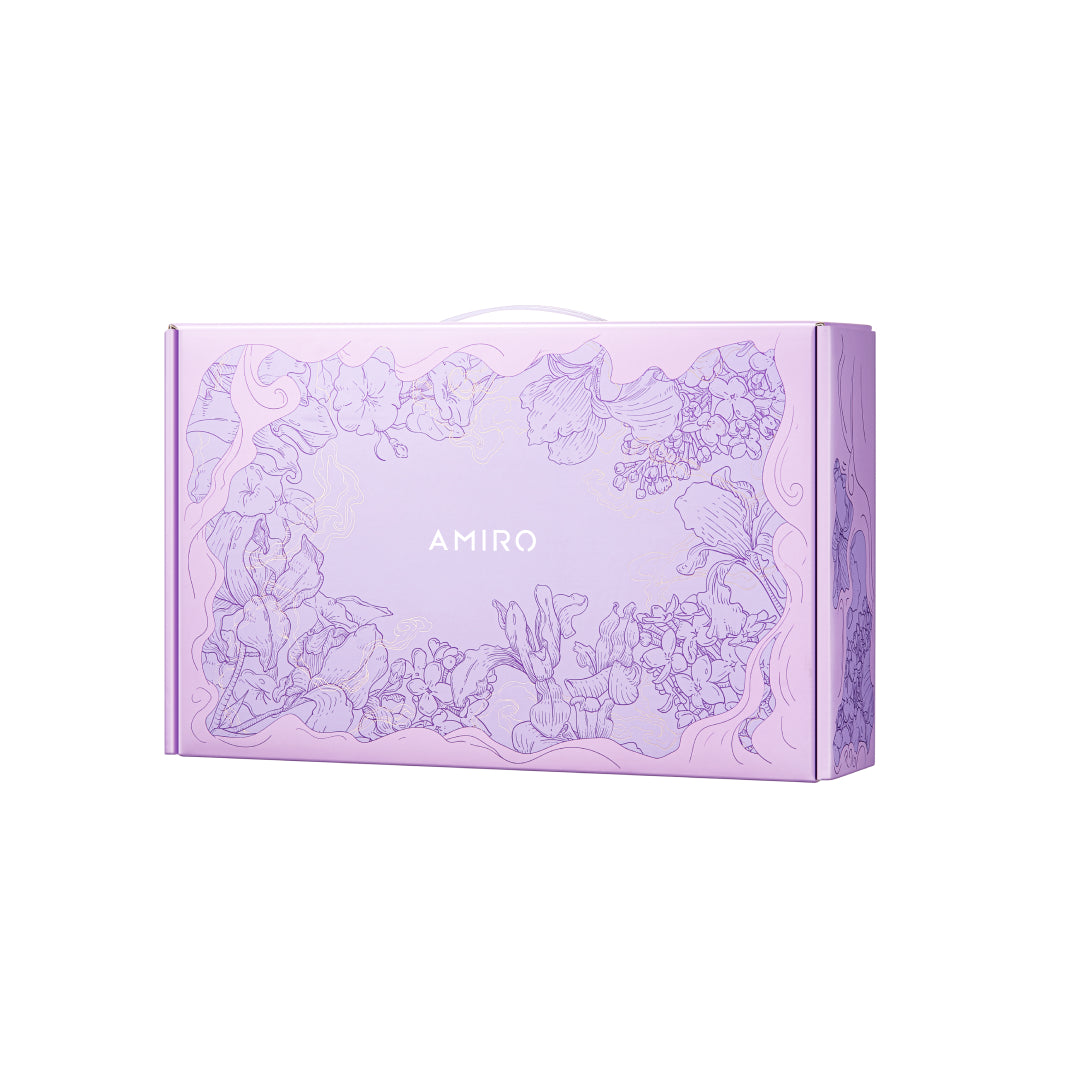 AMIRO Oath 自動感光LED化妝鏡-愛意信使禮盒（暮山紫） – HKONE